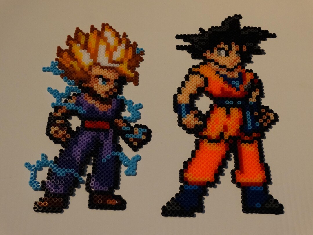 Dragonball Z Goku & Gohan Perler Bead Art Set - Etsy