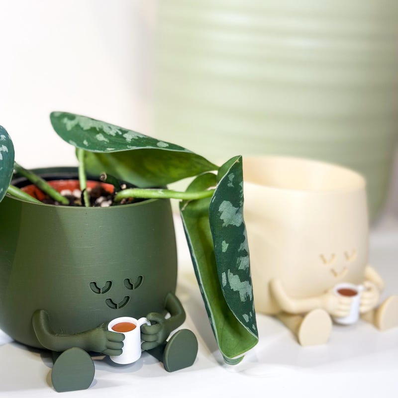 Cute Face Planter Vase - Etsy UK