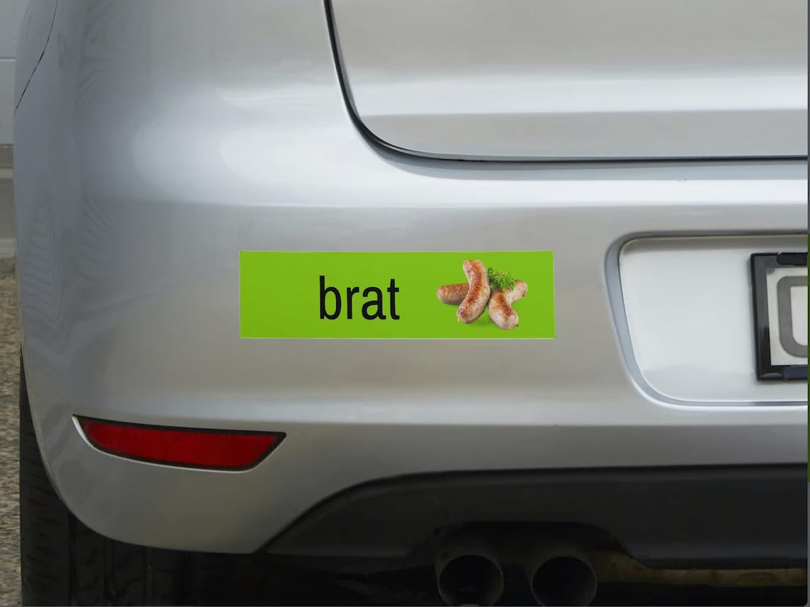 Brat Bumper Sticker - Etsy