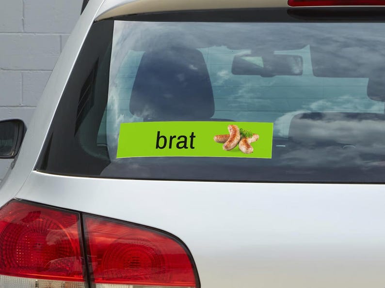 Brat Bumper Sticker - Etsy