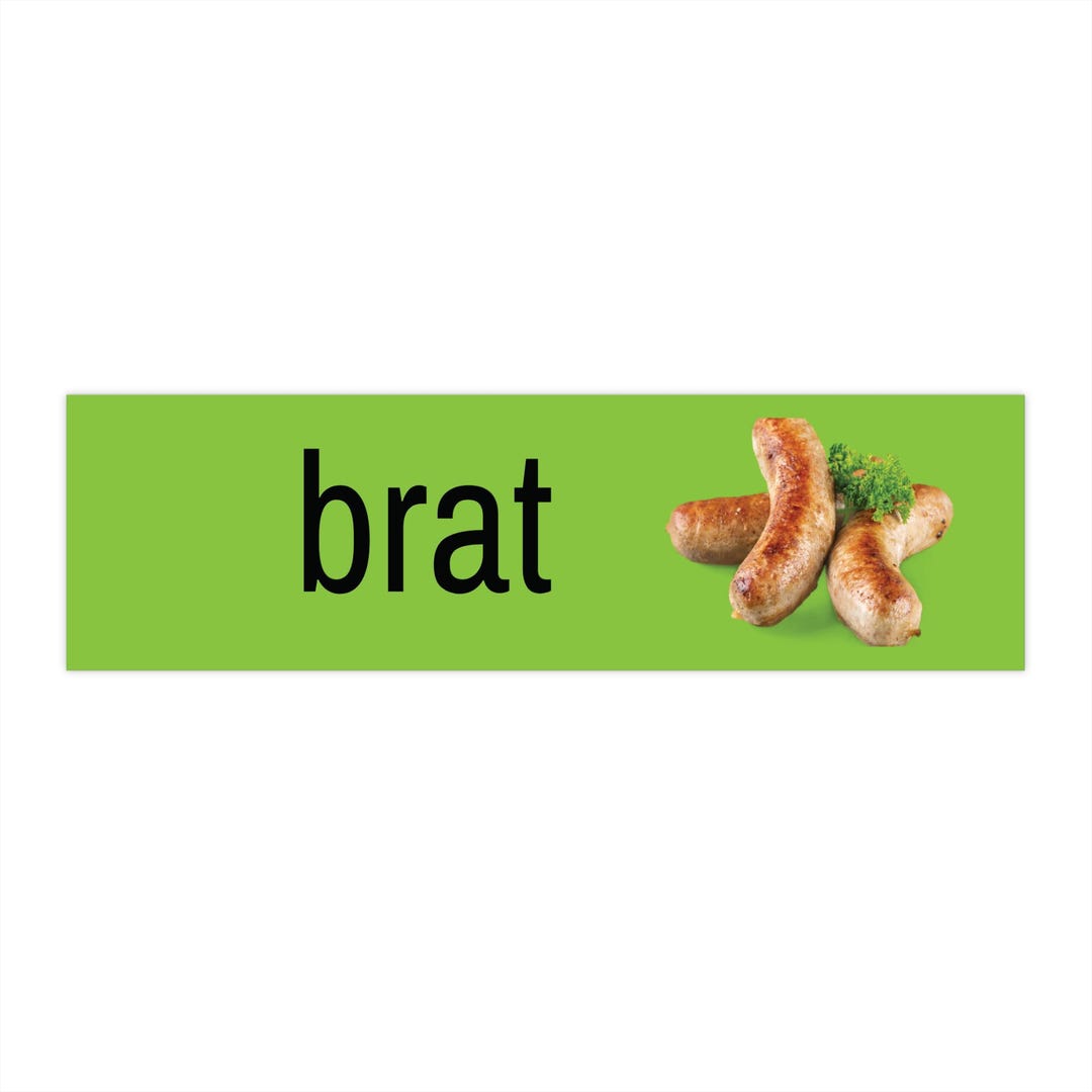 Brat Bumper Sticker - Etsy