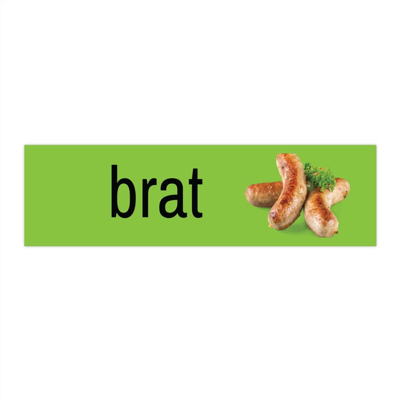Brat Bumper Sticker - Etsy