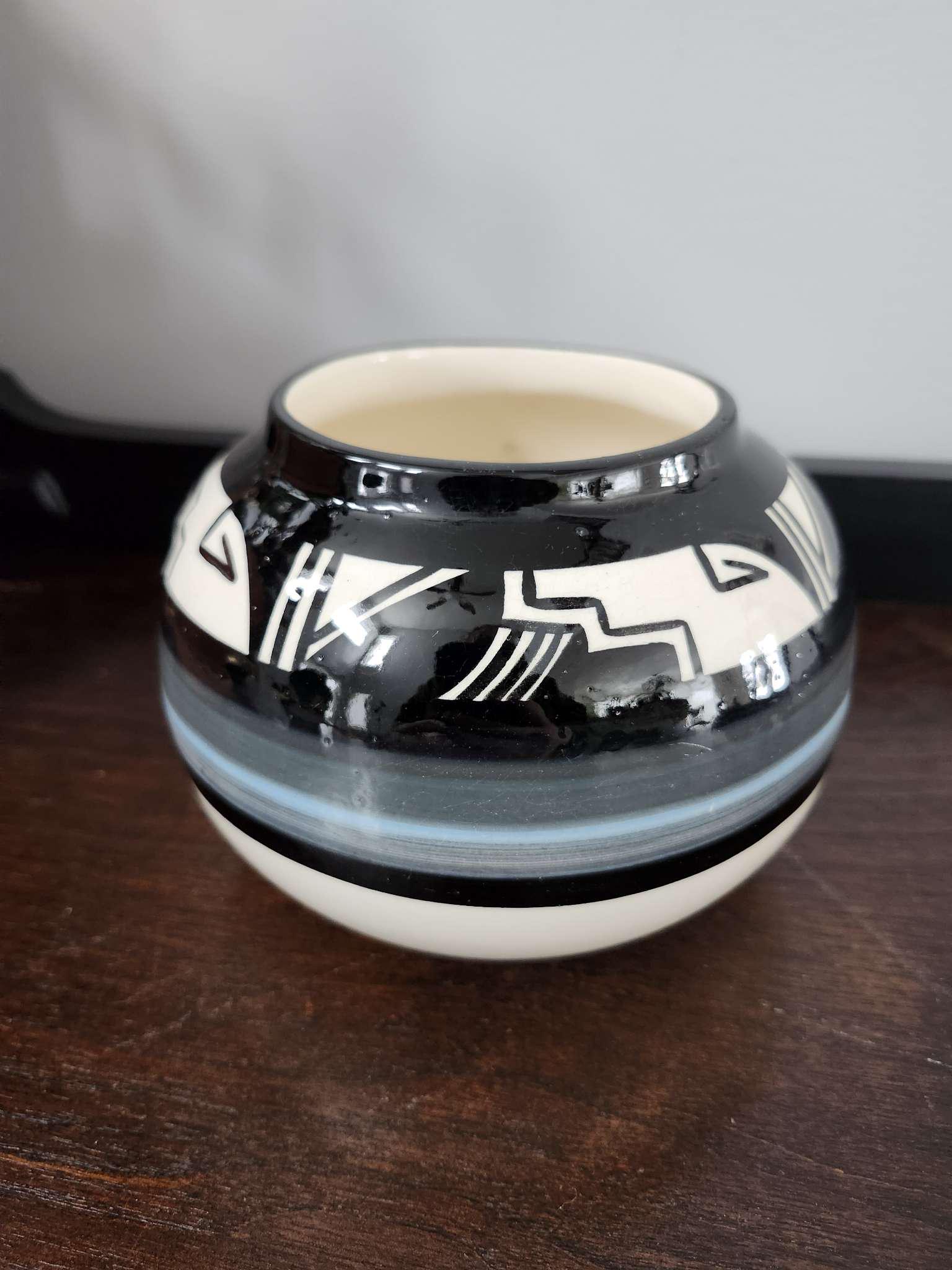 Vintage Ute Mountain Tribe Pottery Ceramic Pot Signed Ute Mtn Tribe ...
