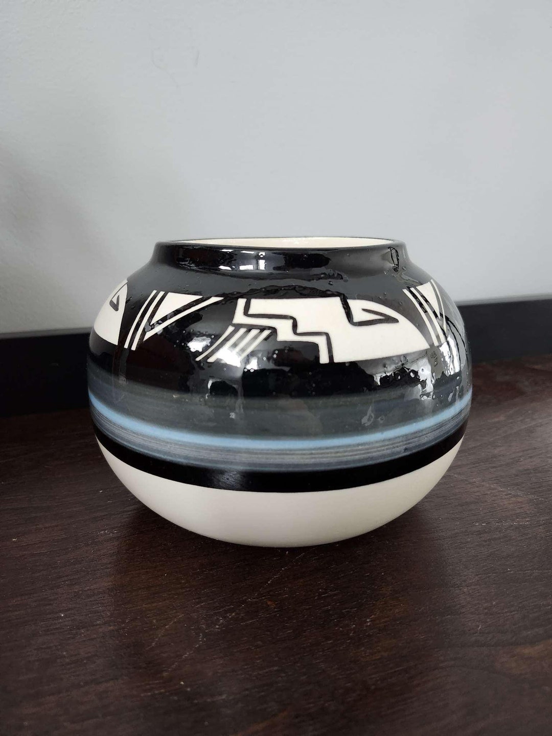 Vintage Ute Mountain Tribe Pottery Ceramic Pot Signed Ute Mtn Tribe ...