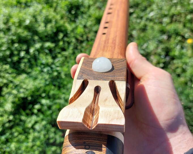 Native American Handmade Double Flute "tiger" in A - Tuned in 432 Hz ...