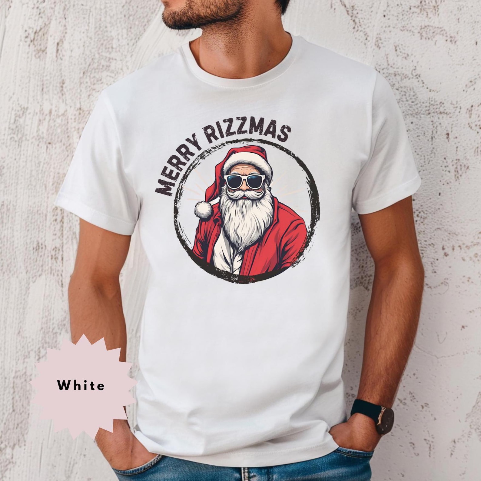 Funny Santa Rizz Shirt, Rizz Tshirt, Rizz Santa, Merry Rizzmas, Cool ...