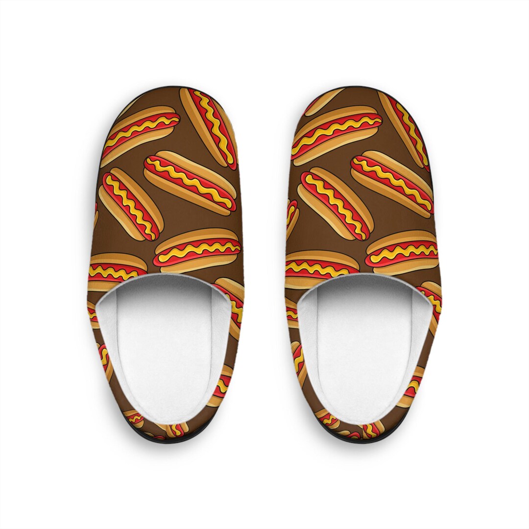 Men's Funny Glizzy Slippers, Hot Dog Sausage Shoes, Indoor Footwear for ...