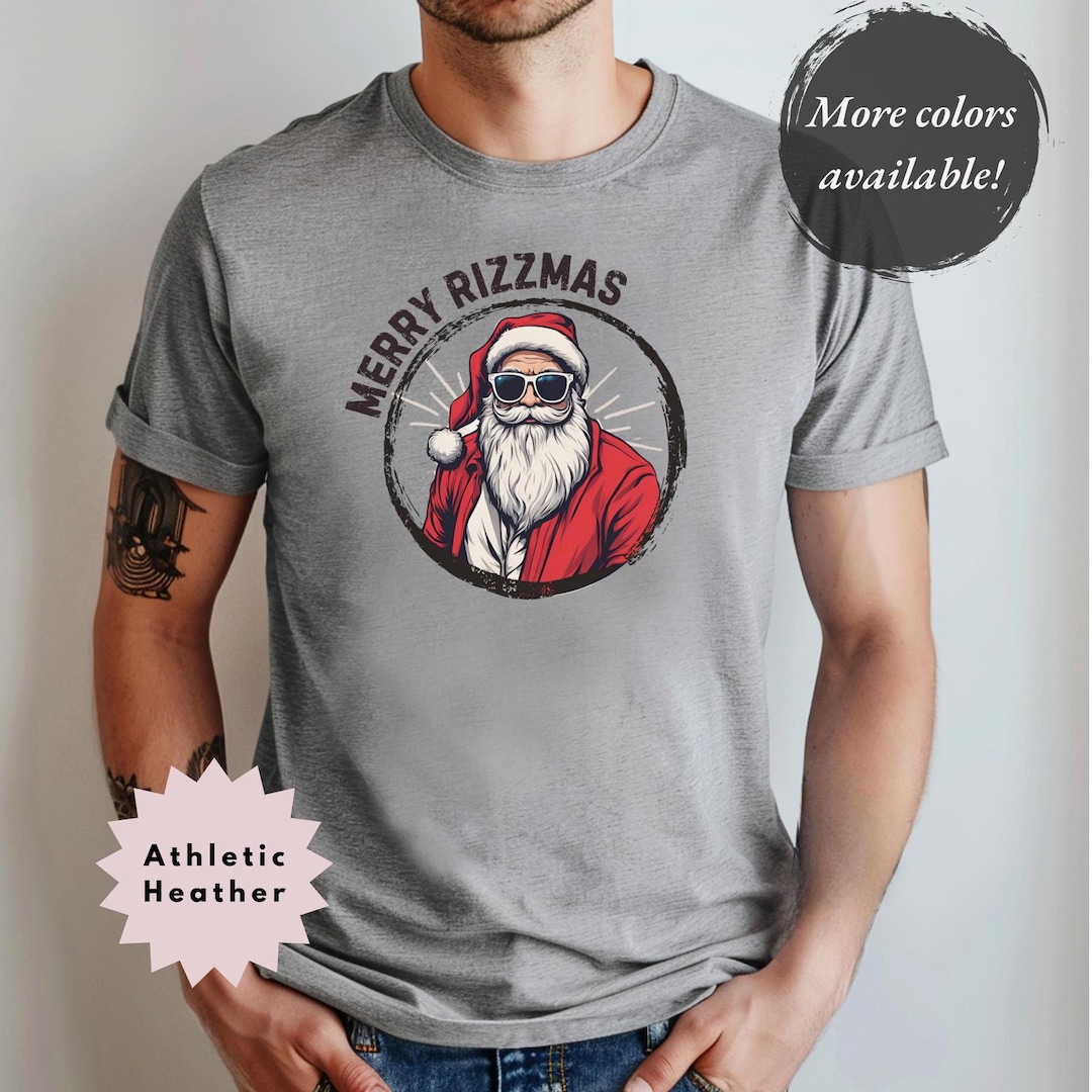 Funny Santa Rizz Shirt, Rizz Tshirt, Rizz Santa, Merry Rizzmas, Cool ...