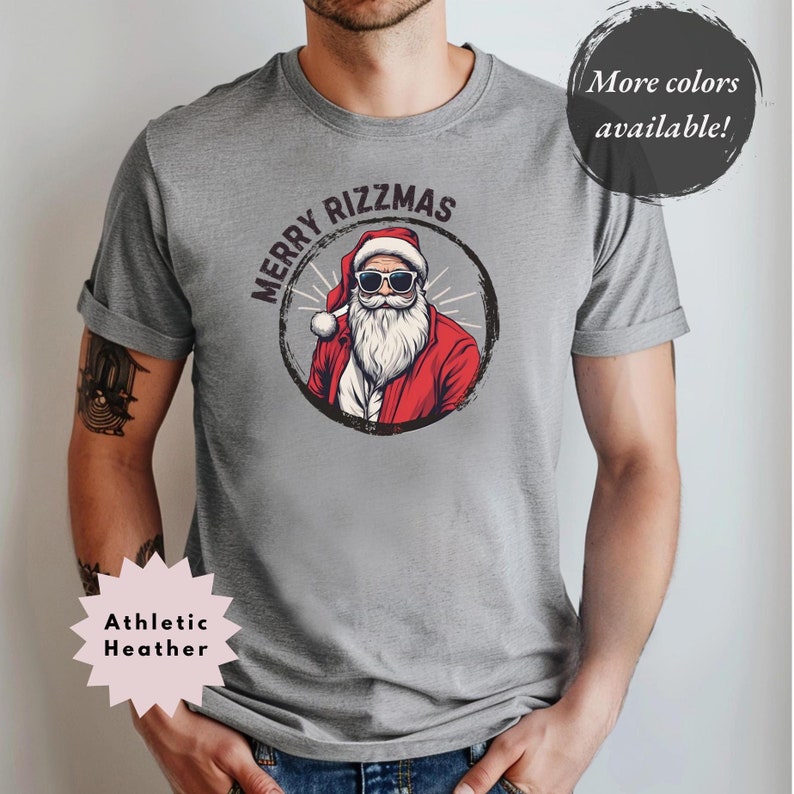 Funny Santa Rizz Shirt, Rizz Tshirt, Rizz Santa, Merry Rizzmas, Cool ...