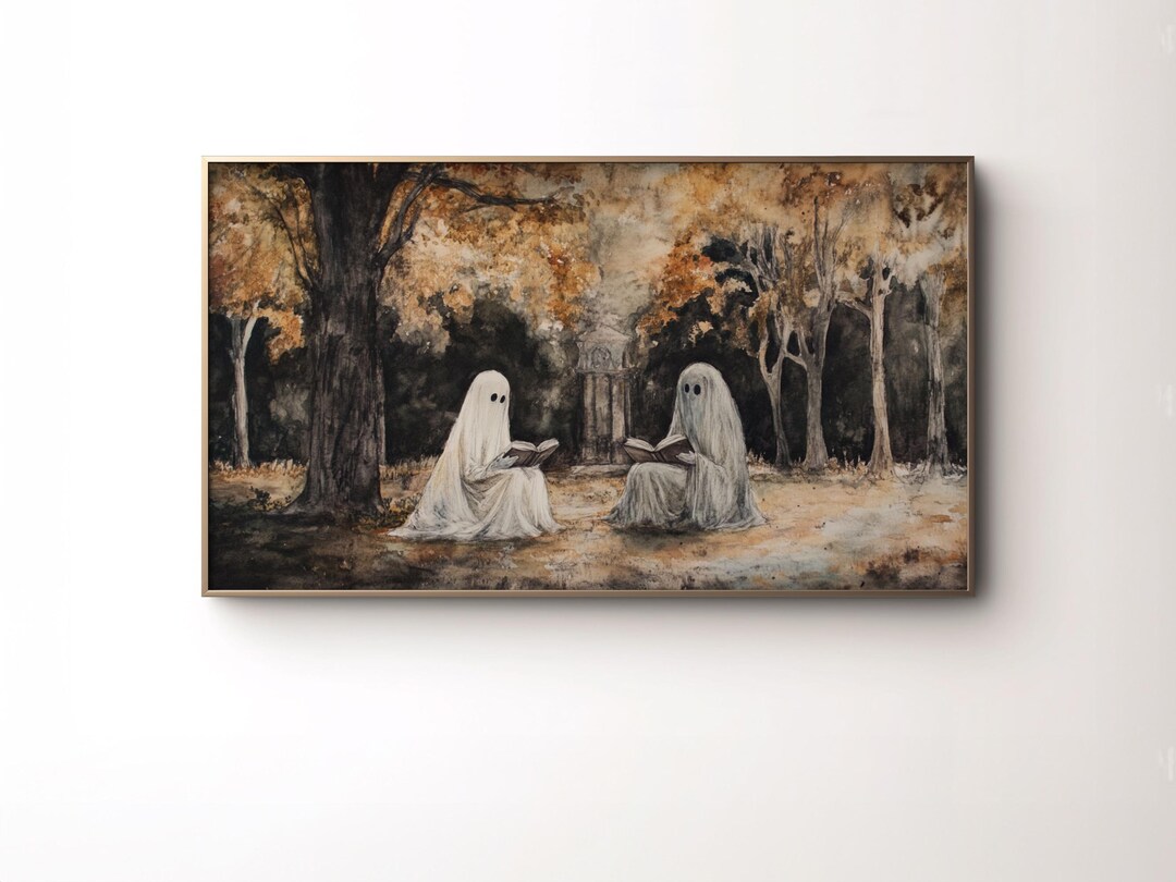 Ghosts Frame TV Art Fall Frame TV Art Spooky Frame TV Art Halloween ...