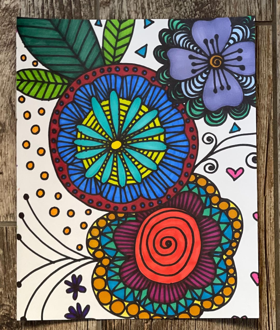 Floral Zentangles - Etsy
