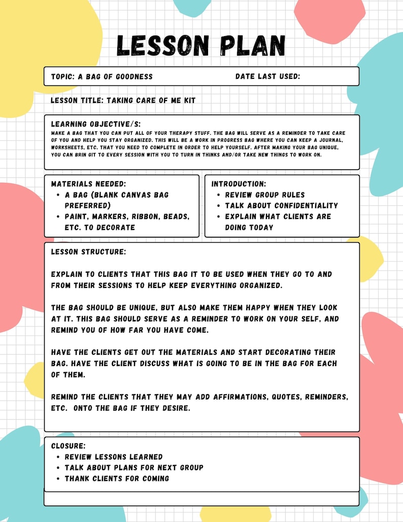 Group- Taking Care of Me Kit - Etsy