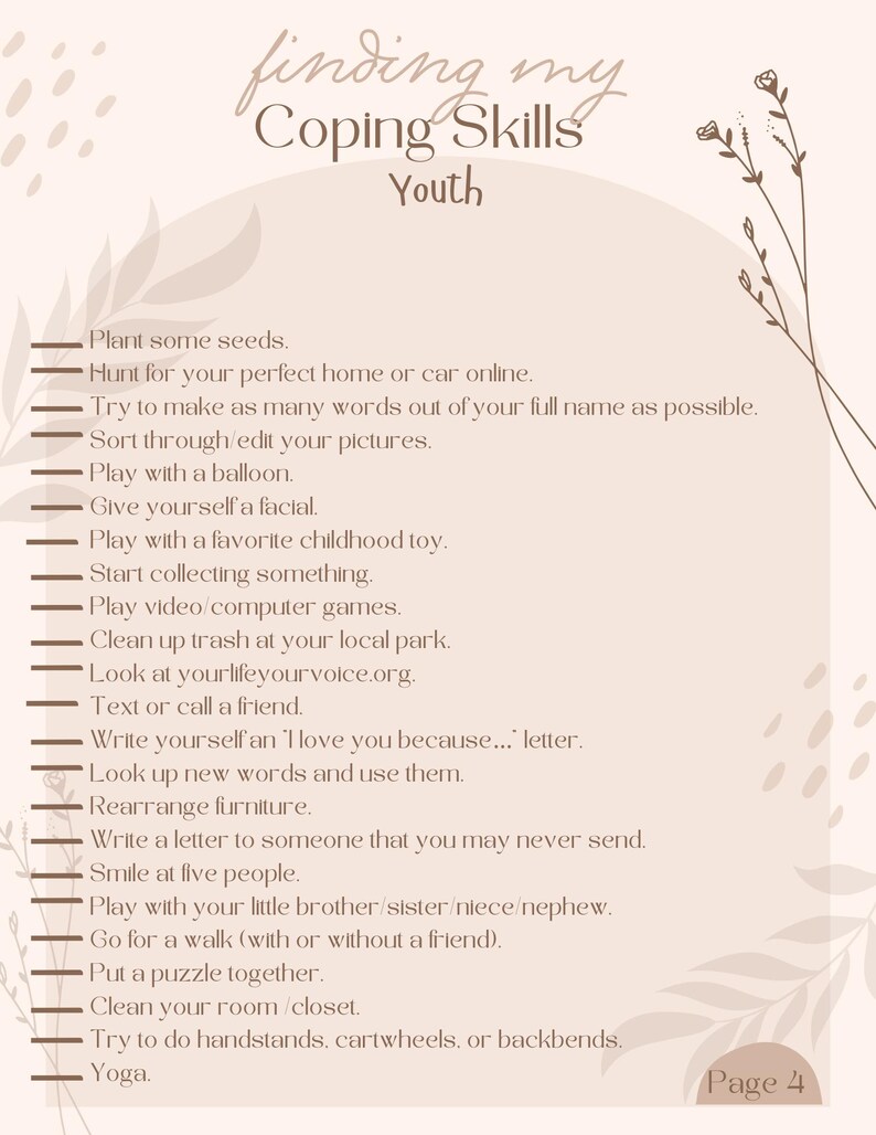 Finding and Rating Coping Skills - Etsy