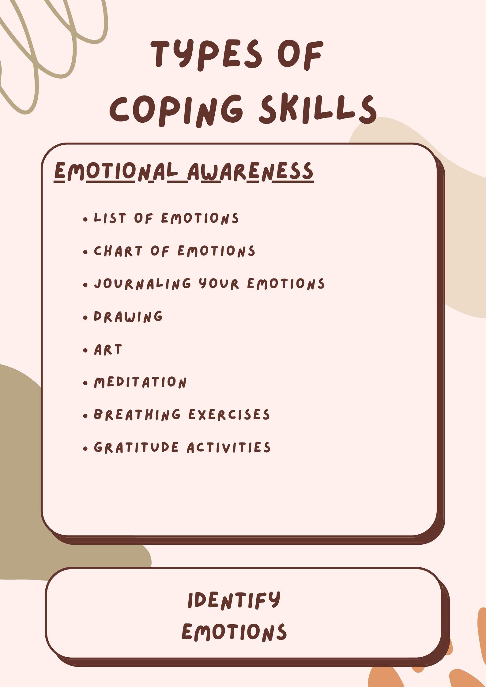 Types of Coping Skills - Etsy