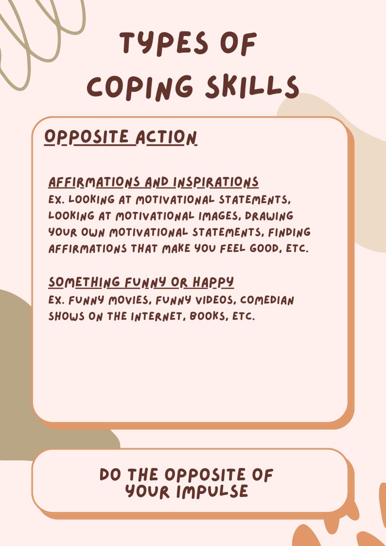 Types of Coping Skills - Etsy