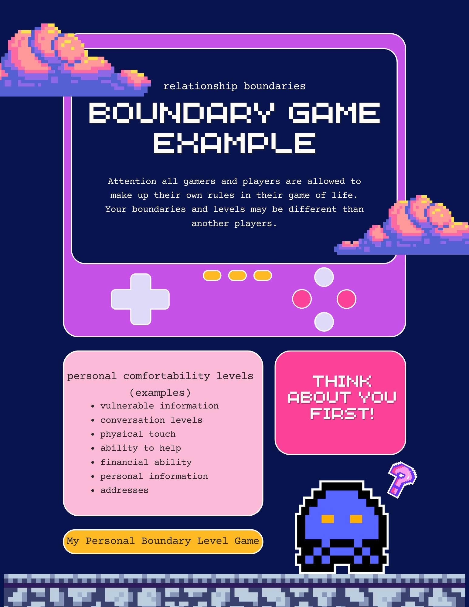 Boundary Game Worksheet - Etsy