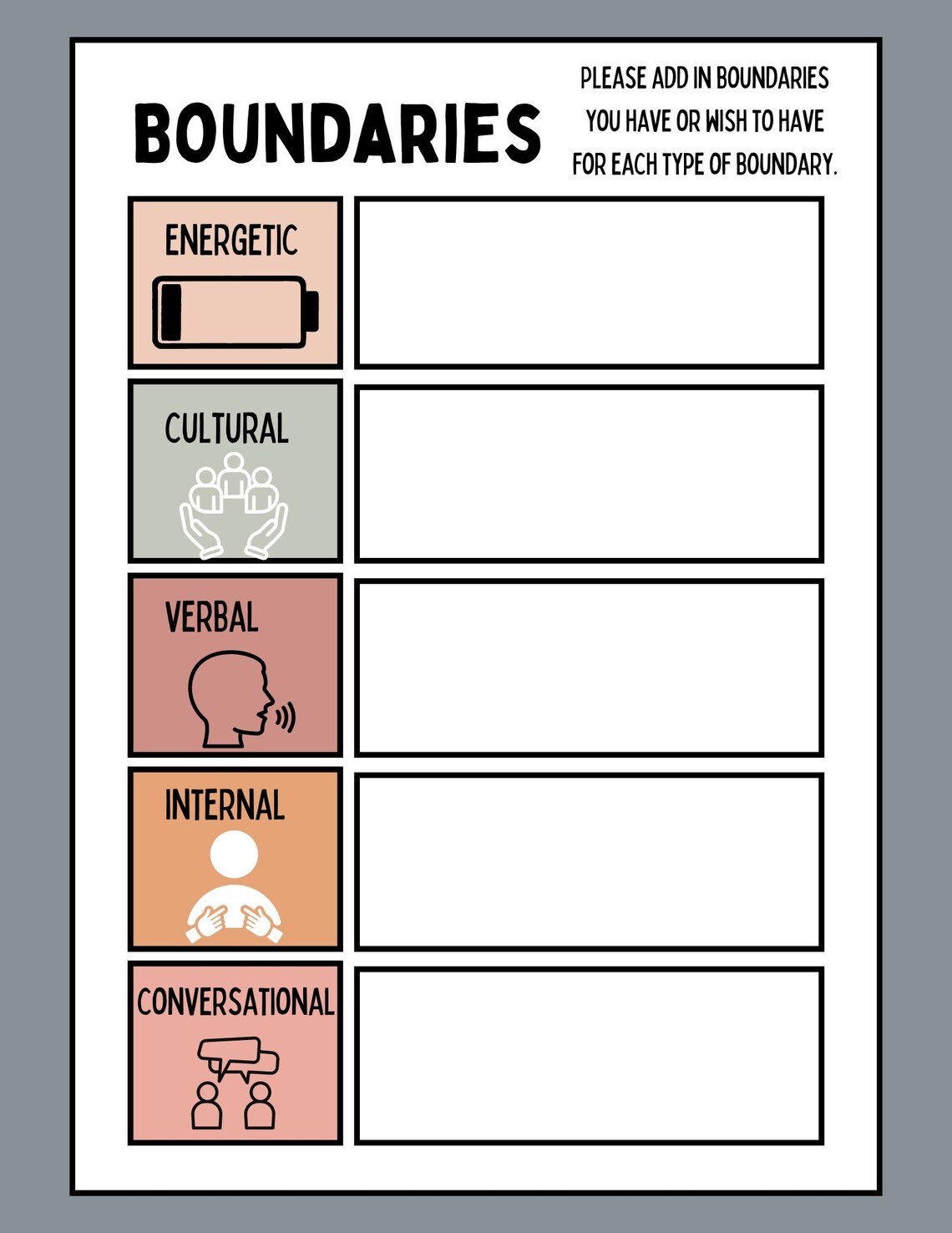 Group- Boundaries - Etsy