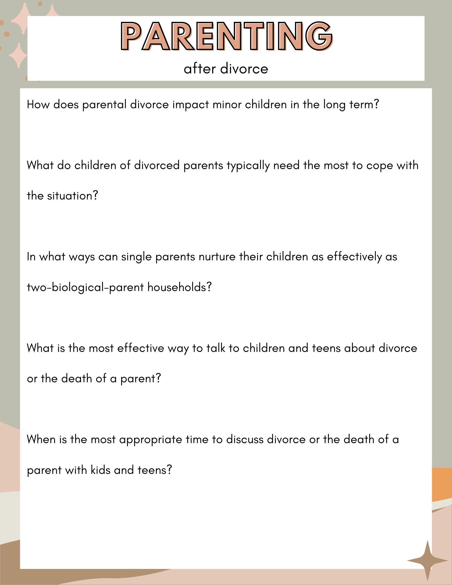 Parenting Values Questionnaire - Etsy