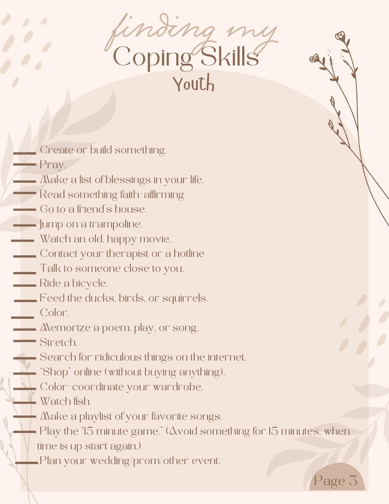 Finding and Rating Coping Skills - Etsy