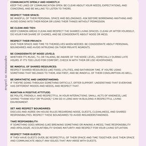 Respect Worksheet - Etsy