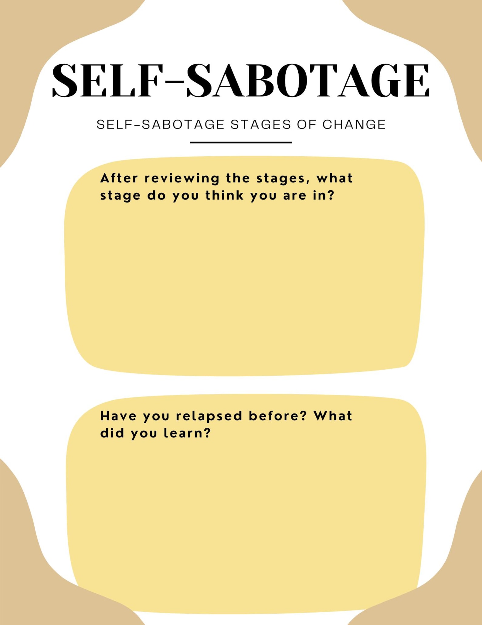 All About Self-sabotage - Etsy