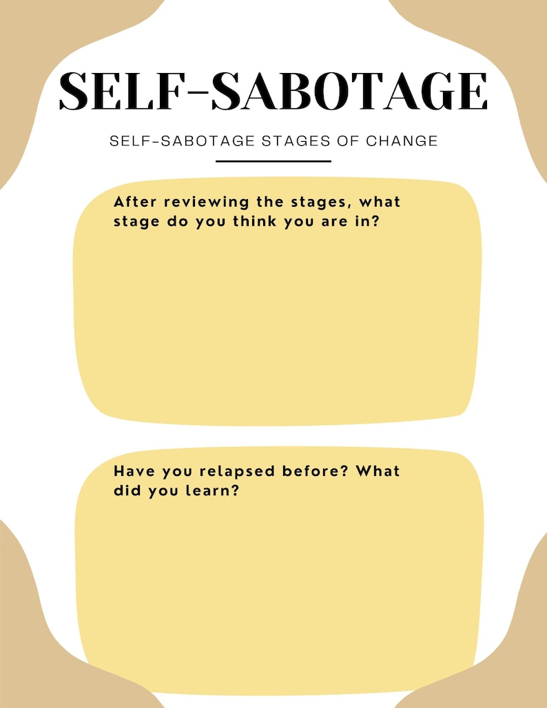 All About Self-sabotage - Etsy