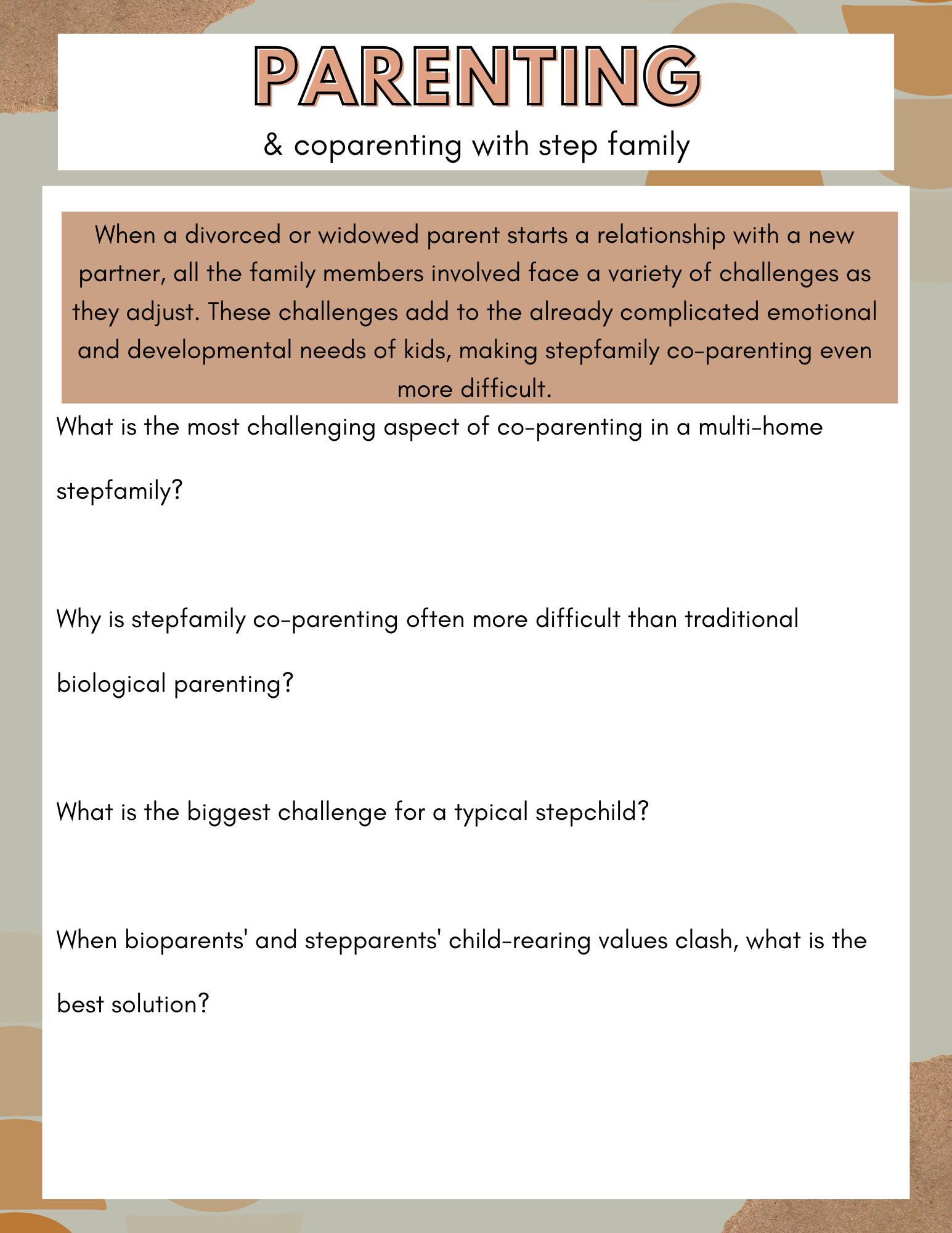 Parenting Values Questionnaire - Etsy