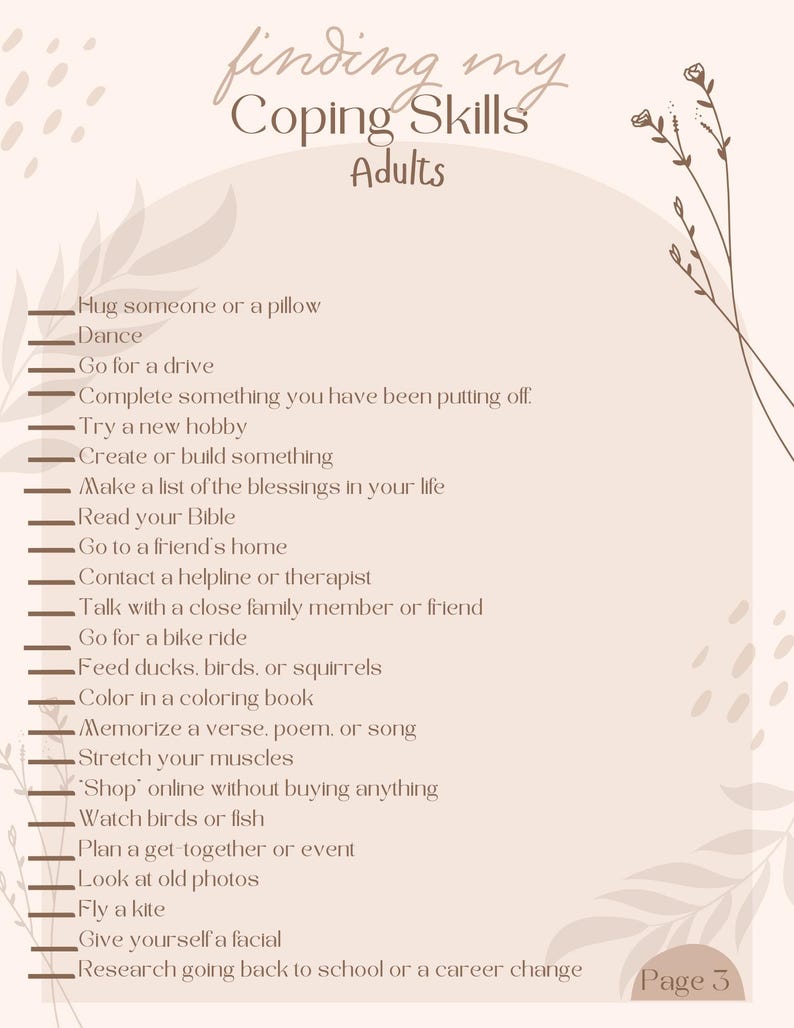 Finding and Rating Coping Skills - Etsy