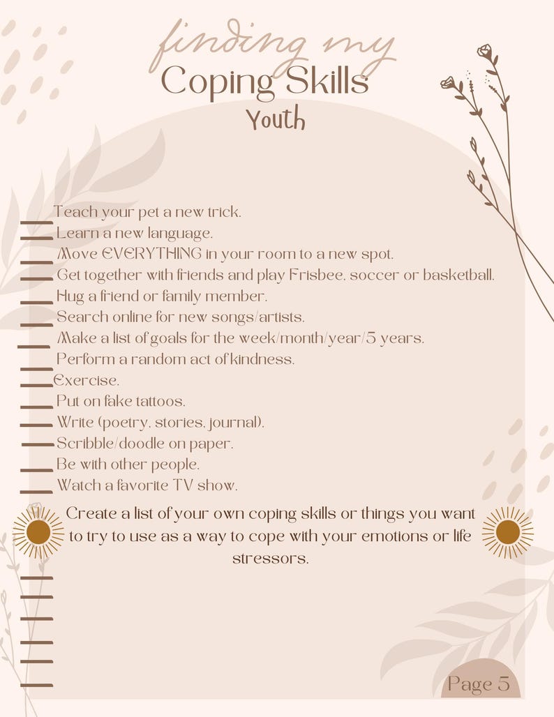 Finding and Rating Coping Skills - Etsy