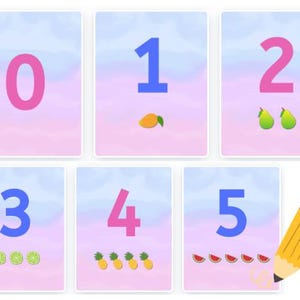 Printable Number Flashcards for Kids Learn to Count 0 10 - Etsy UK