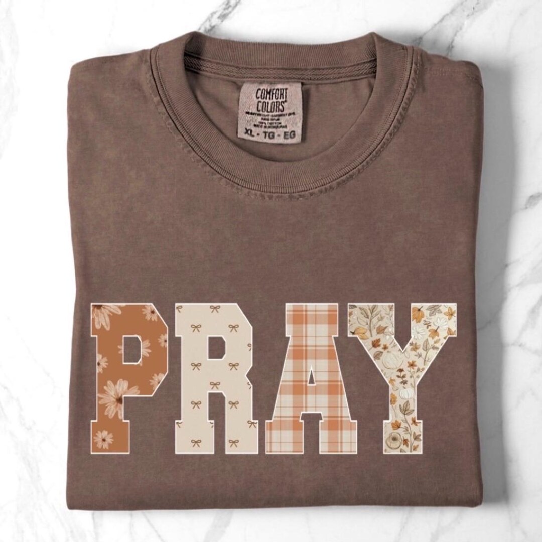 PRAY- Fall Png File - Etsy