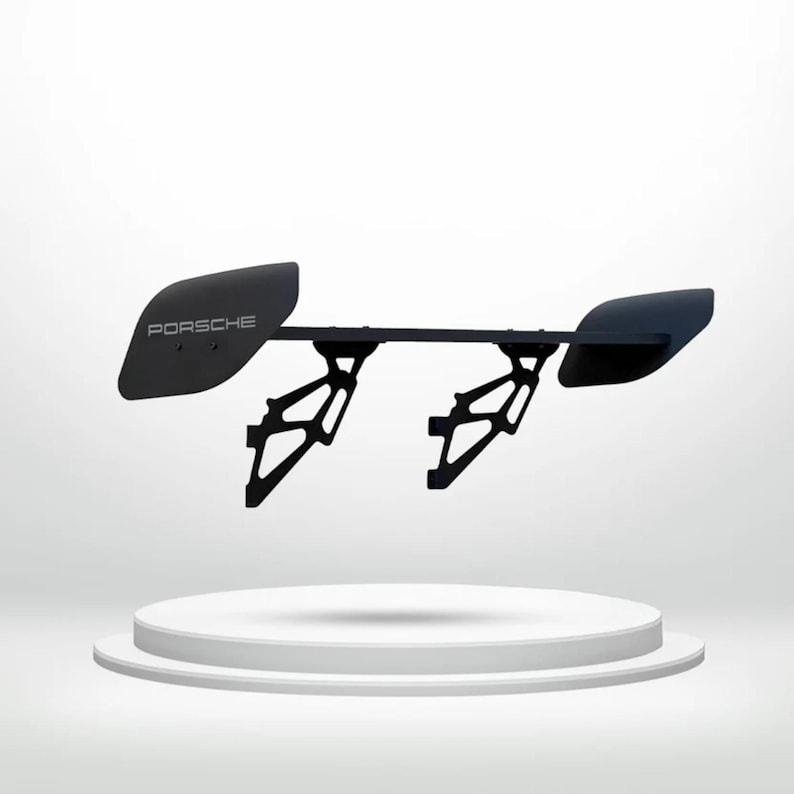 GT4 RS Style Spoiler Shelf – Aerodynamic Rear Wing Wallshelf With Bold ...