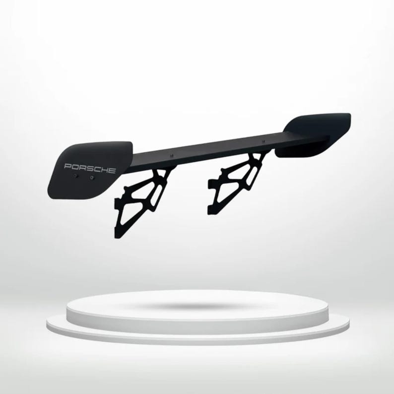 GT4 RS Style Spoiler Shelf – Aerodynamic Rear Wing Wallshelf With Bold ...