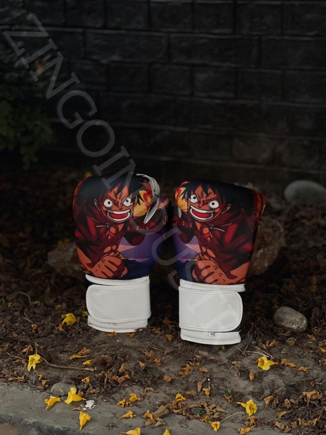 Custom Luffy Anime Boxing Gloves,anime-inspired Sports Equipment,one ...