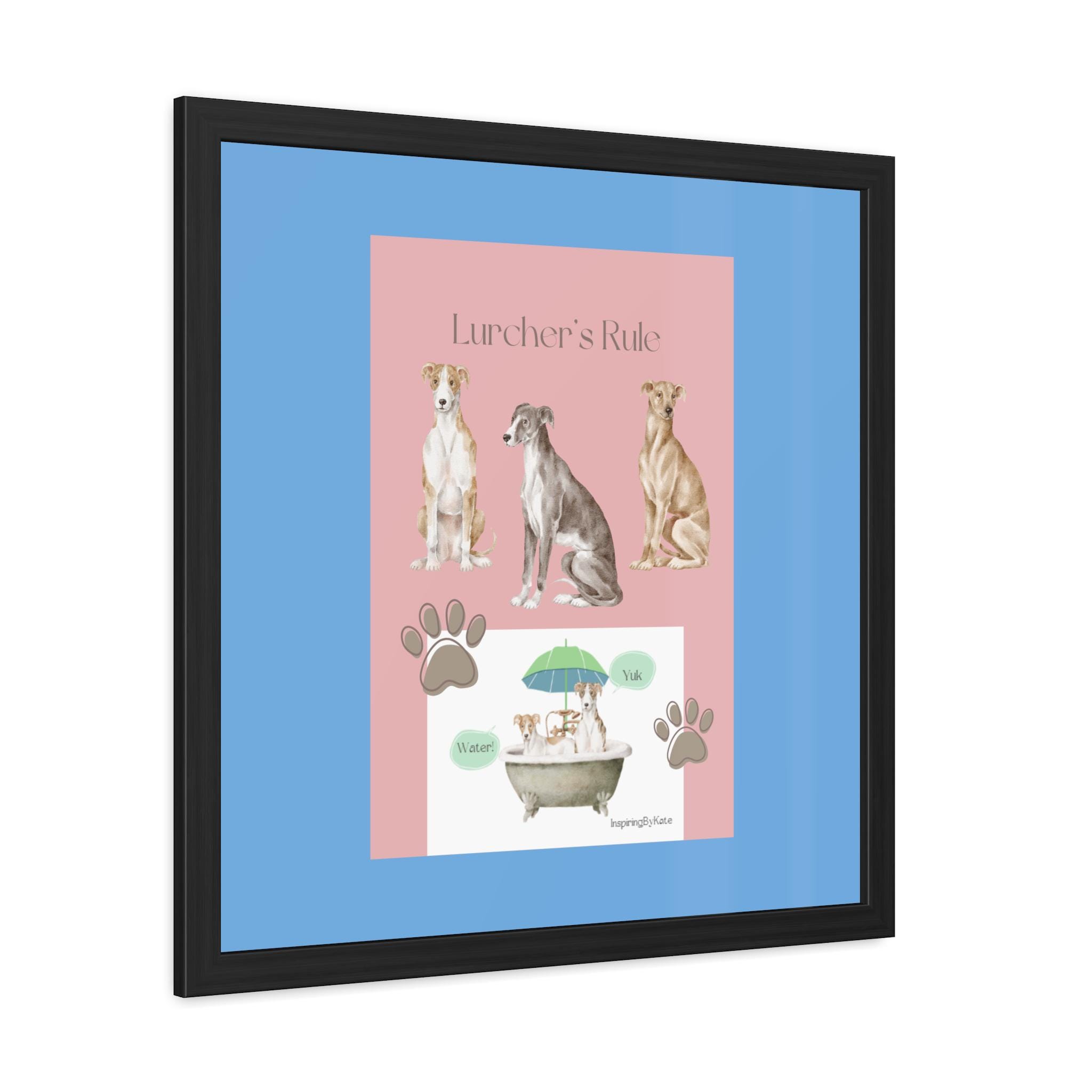 Lurcher Framed Posters - Etsy