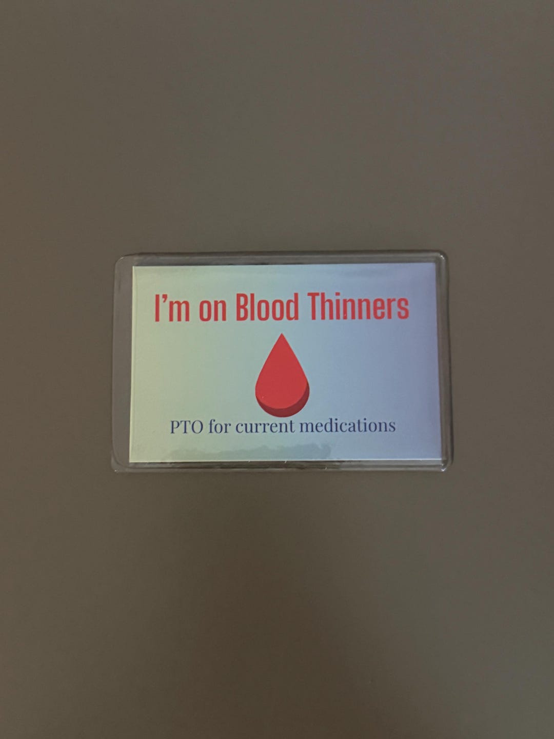 Blood Thinner Alert Cards: Let People Know You Take Blood Thinners ...