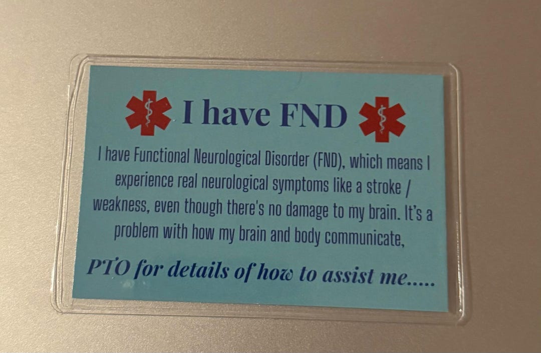 Functional Neurological Disorder: Let People Know You Have FND and What ...