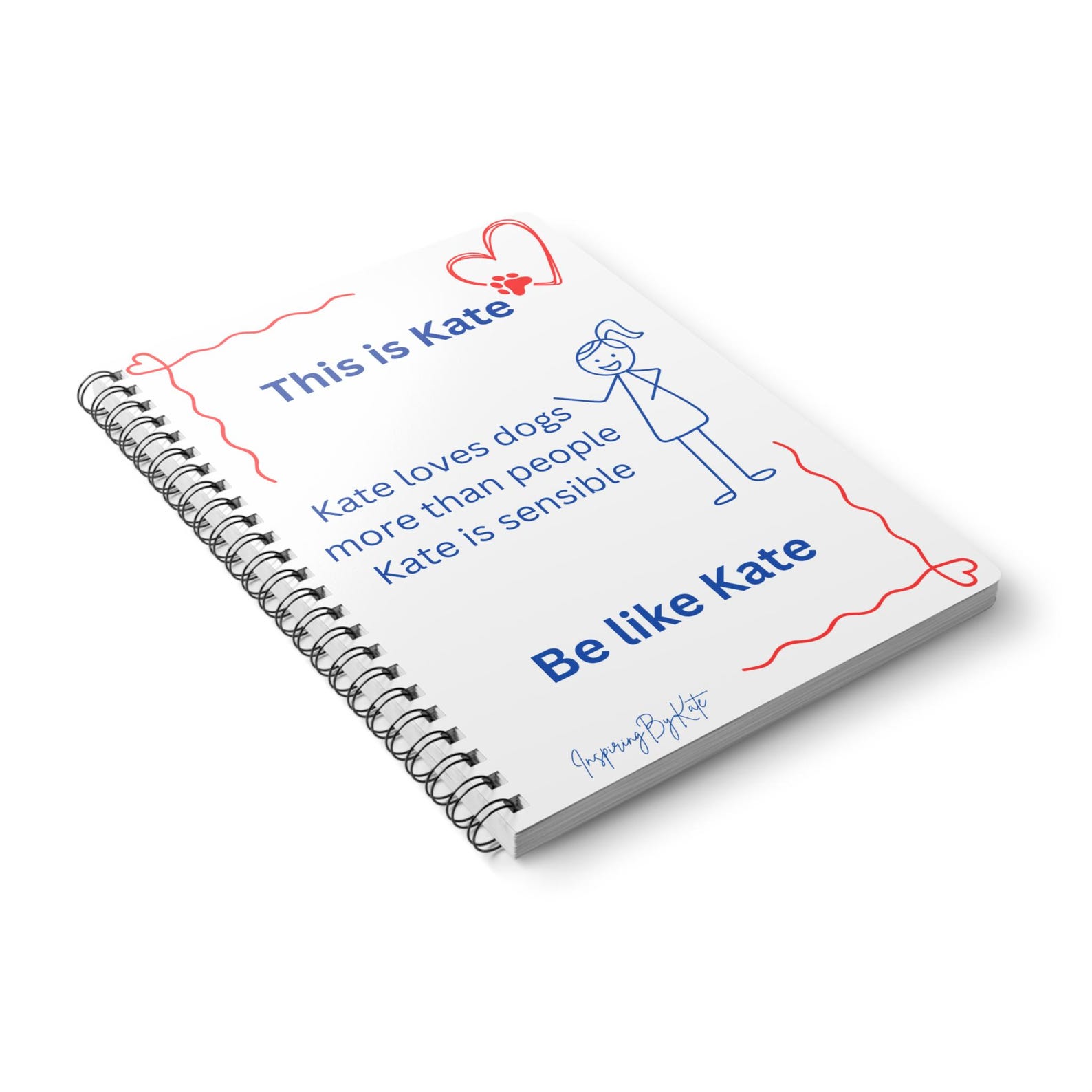 Kate-inspired Wirobound Notebook, A5 - Be Like Kate Collection, Kate ...