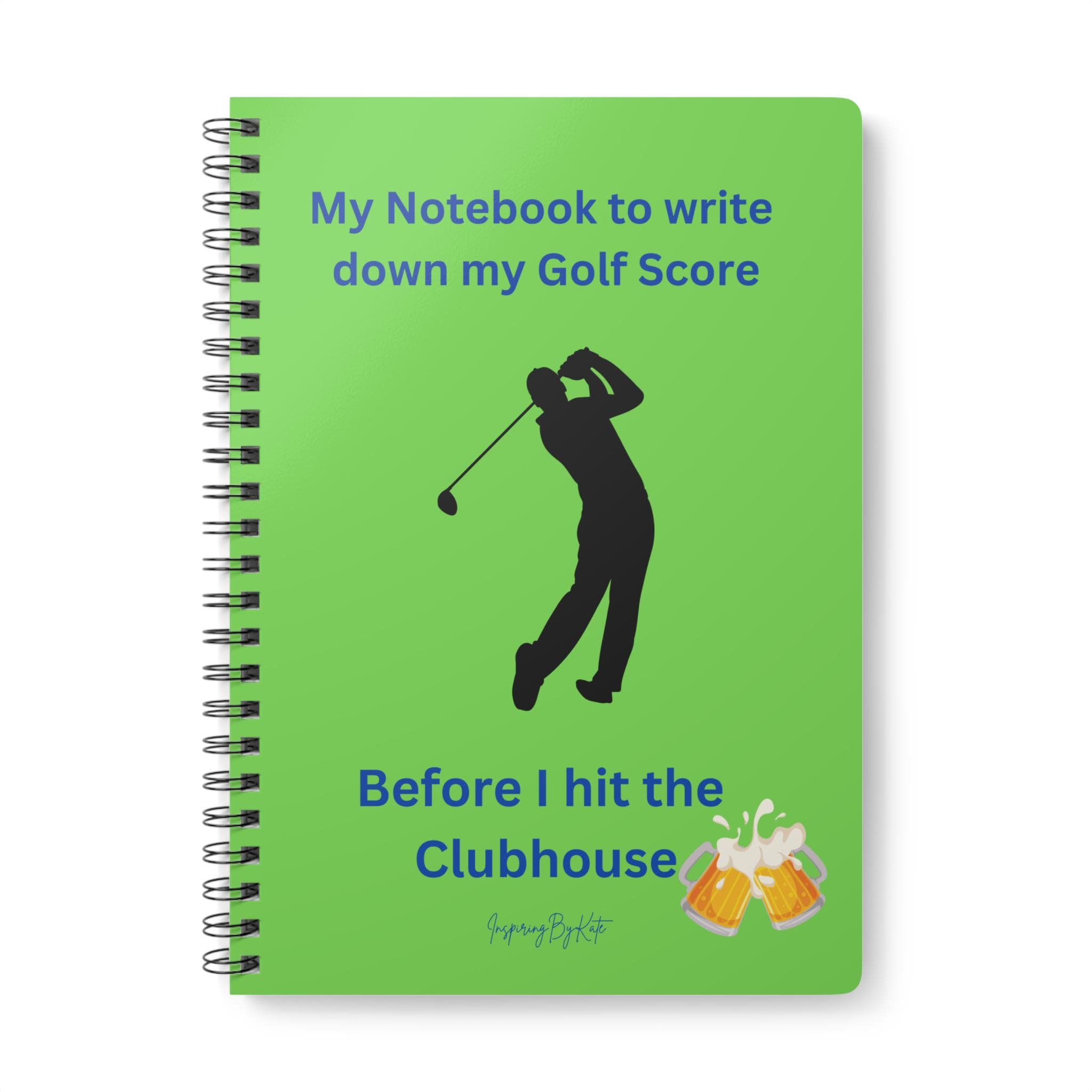 Golf Score Tracker Journal, A5 Notebook for Clubhouse Visits, Golf ...