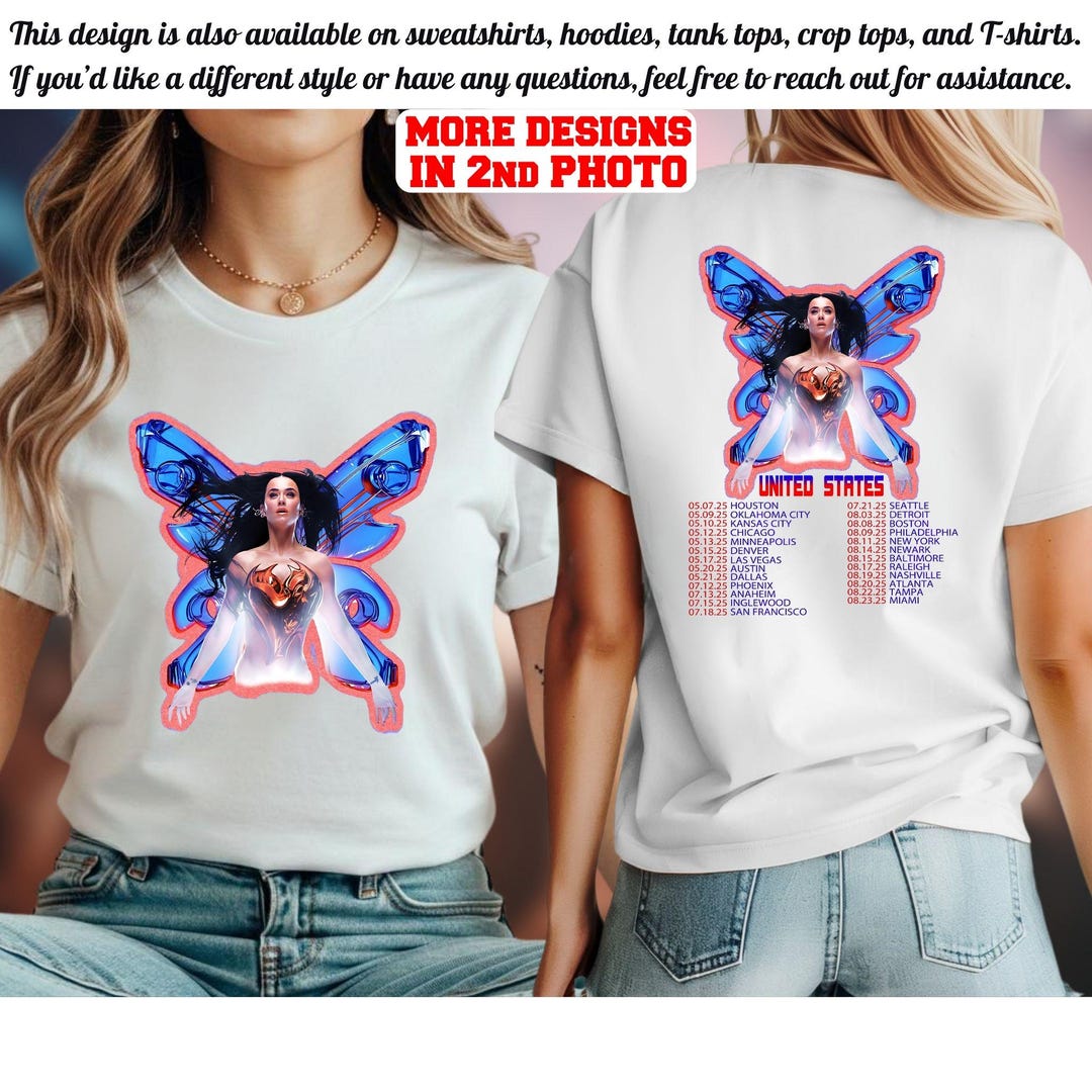 2025 Katy Perry the Lifetime Tour Shirt, Katy Perry Tee, Katy Perry Fan ...