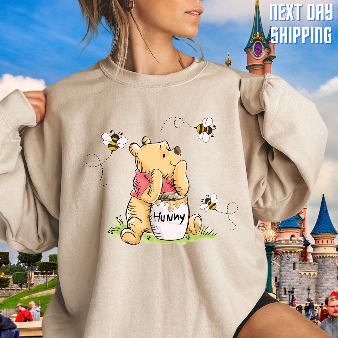 Vintage Pooh Sweatshirt, Winnie the Pooh Hoodie, Disney Trip Sweatshirt ...