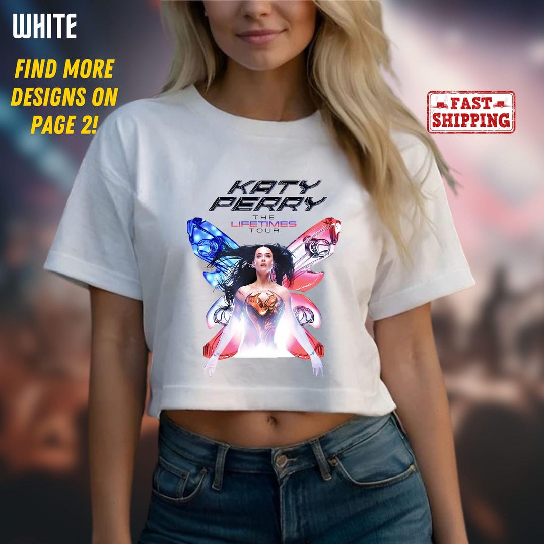 2025 Katy Perry the Lifetime Tour Crop Top, Katy Perry Crop Tops, Katy ...