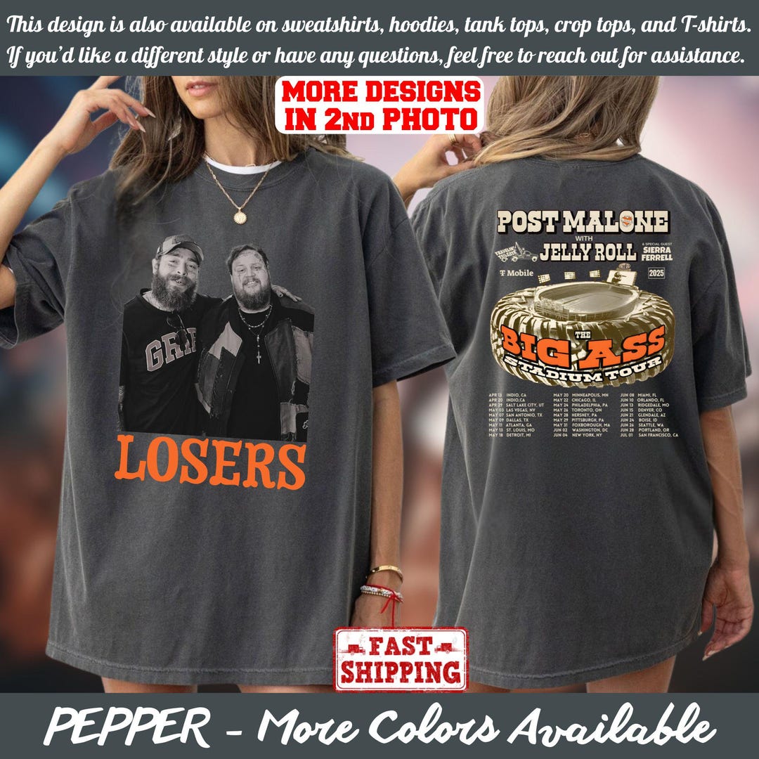 Comfort Colors Post Malone, Post Malone Losers Shirt, Post Malone Tour ...