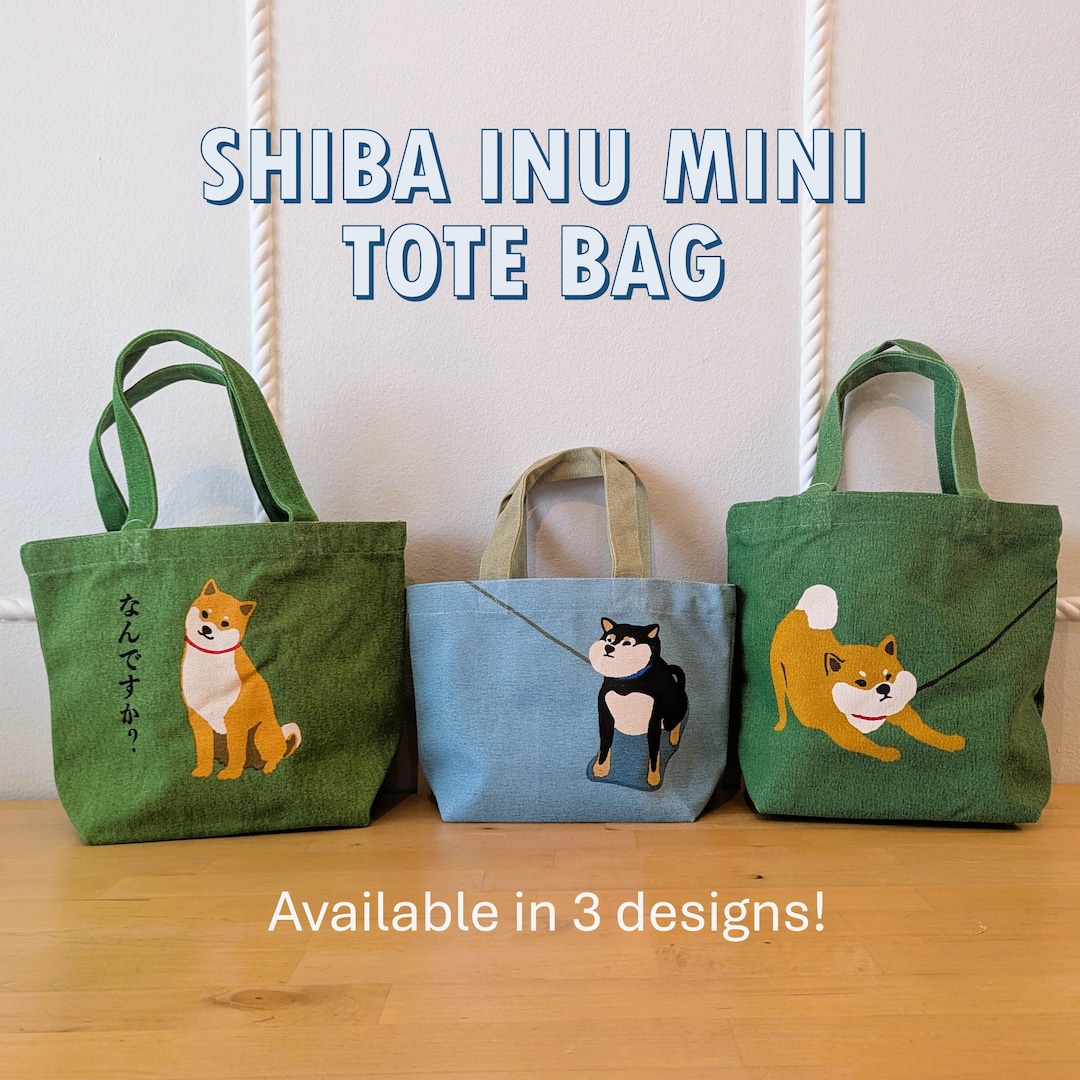 Shiba Inu Tote Bag, Japanese Lunch Bag, Shiba Inu Gifts, Tote Bag ...