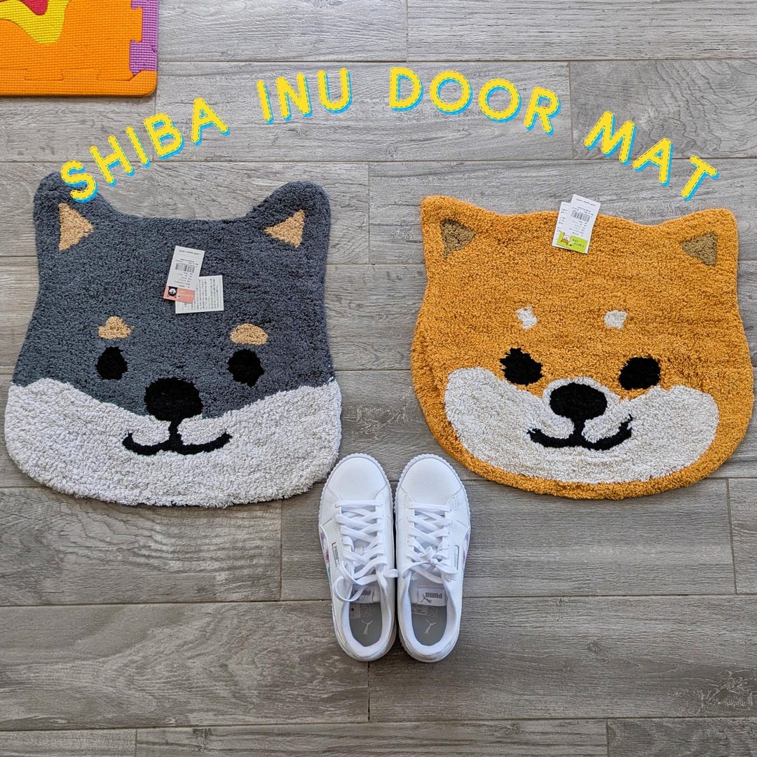Shiba Inu Rug, Shiba Inu Floor Mat, Japanese Dog, Home Decor, Dog ...