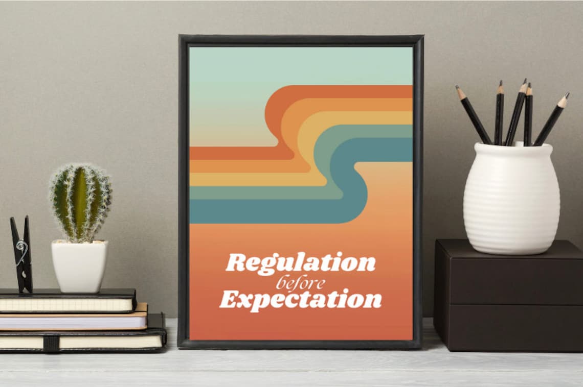 Regulation Before Expectation Retro Speech Therapy Decor, Clinic ...