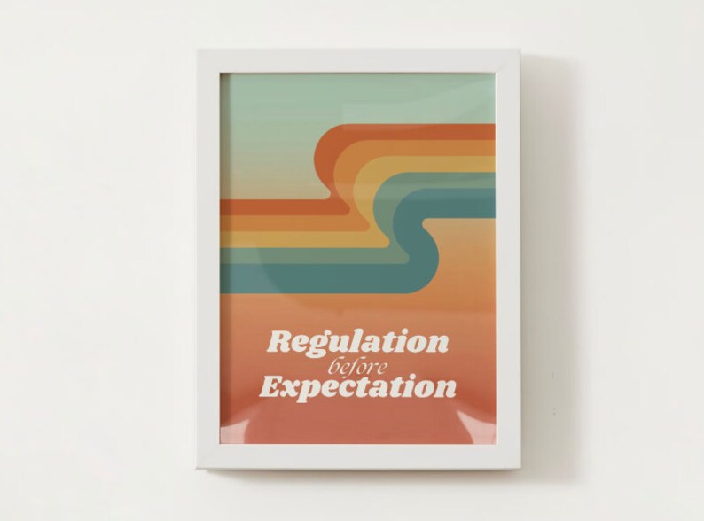 Regulation Before Expectation Retro Speech Therapy Decor, Clinic ...