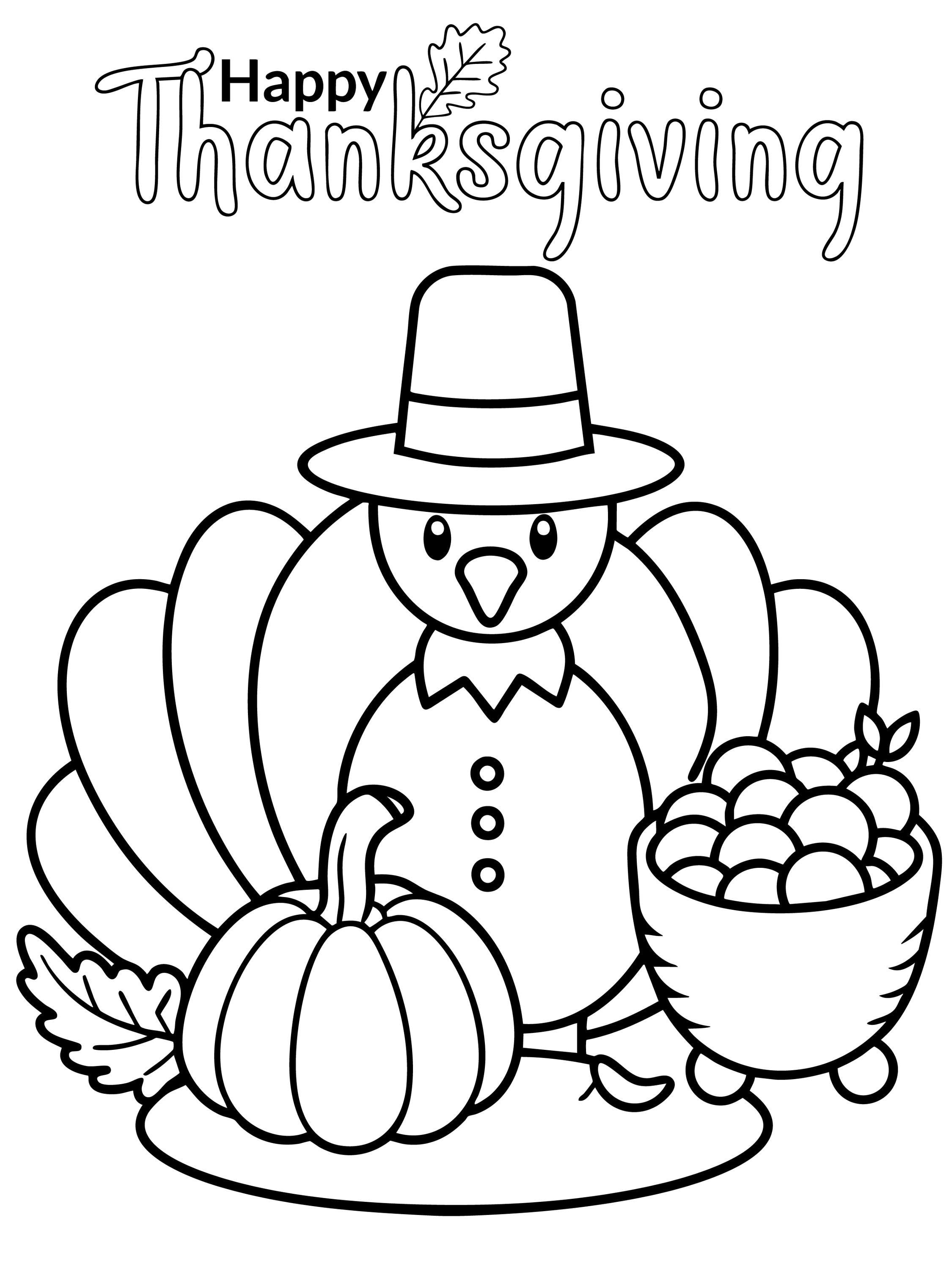 Thanksgiving Coloring Pages Fun Thanksgiving Coloring Sheets Autumn ...
