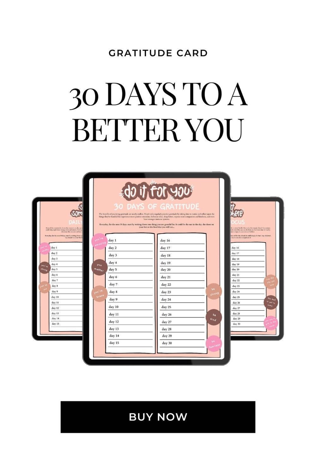 Daily Gratitude Sheet Template Printable Daily Gratitude Journal ...