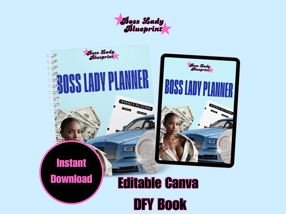 Boss Lady Planner, Planner Template, Planner, PLR , White Label, PLR ...